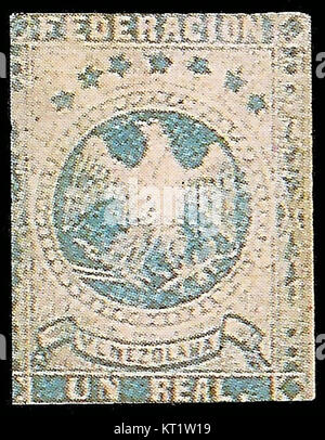 The Estampilla Aguilita de la Federación is a stamp from 1863, issued ...