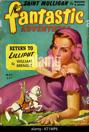 Fantastic Adventures, a 1943 issue of a popular pulp magazine ...