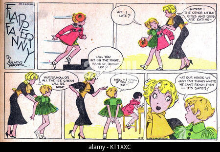 Flapper Fanny is a character from the 1920s comic strip series 'The ...