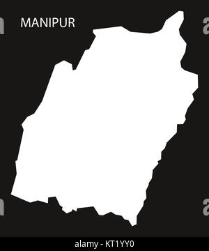 Modern Map of Manipur India Districts with Borders Stock Photo - Alamy