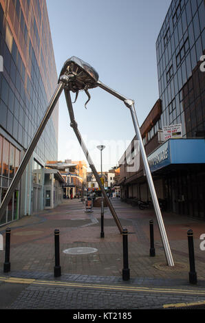 War of the Worlds sculpture, Woking, Surrey, England Stock Photo - Alamy