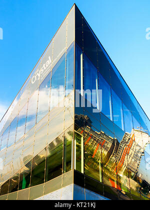 The Crystal sustainable development exhibition building on Royal ...