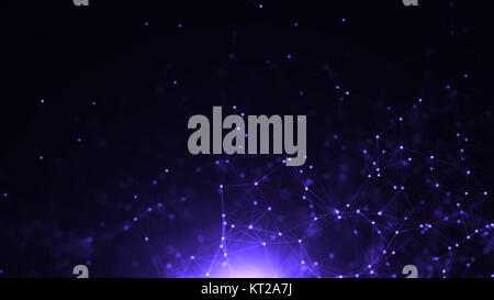 Abstract connected dots. Technology concept Stock Photo - Alamy