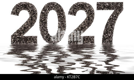 Happy new year 2027 in white letters on red background Stock Photo - Alamy