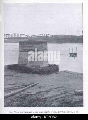 This image captures the Coffer-Dam at Dam No. 1, a structure designed ...