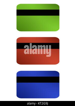 A illustration debit card reverse on a plain background Stock Photo - Alamy