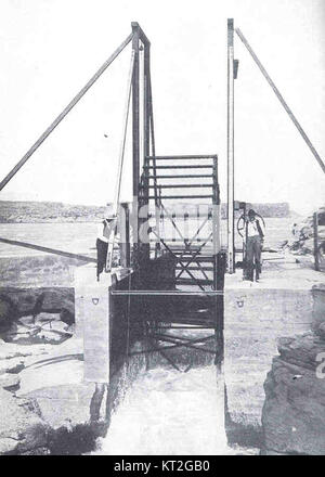 The stationary fish wheel is a fishing device used for harvesting fish ...