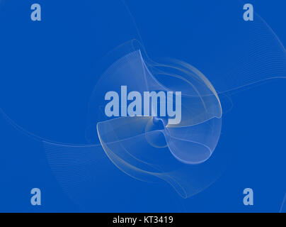 abstract fractal rotational pattern on white background Stock Photo - Alamy