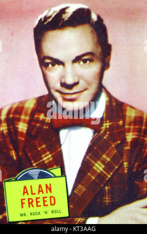 Alan Freed, an influential American disc jockey known for coining the ...