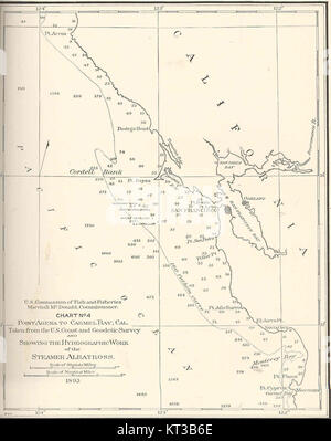 A U.S. Coast and Geodetic Survey map detailing the coastline from Point ...