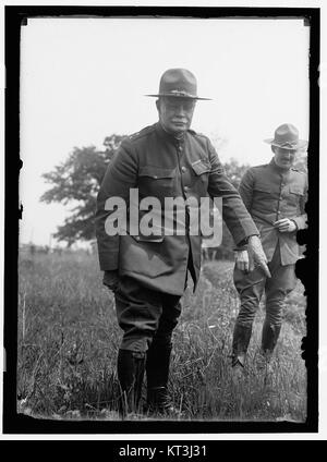 General Hugh L. Scott at Camp Dix, a U.S. Army base during World War I ...