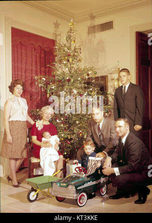 Governor Haydon Burns and his family are pictured at the Governor's ...