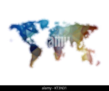 World map on abstract colorful background Stock Photo - Alamy
