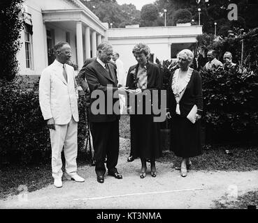 This photograph features President Herbert Hoover, the 31st President ...