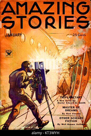 *Amazing Stories*, first published in 1938, was a prominent science ...
