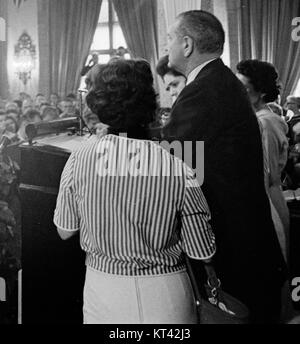 A photograph from the 1960 Democratic National Convention, capturing a ...