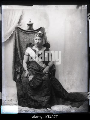 A portrait of Queen Liliuokalani, the last monarch of Hawaii, captured ...