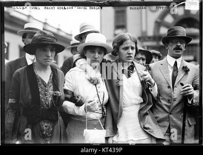 Lillian Rubel, Becky Edelson, Louise Berger and Alexander Berkman, 1914 ...