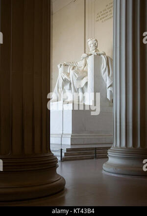 Lincoln Memorial Statue by Daniel Chester French, Washington, D.C Stock ...