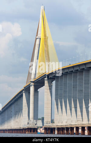 The Manaus Iranduba Bridge over the Amazon River, Brazil Stock Photo ...