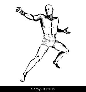 Comic Book Hero Pose Stock Photo - Alamy