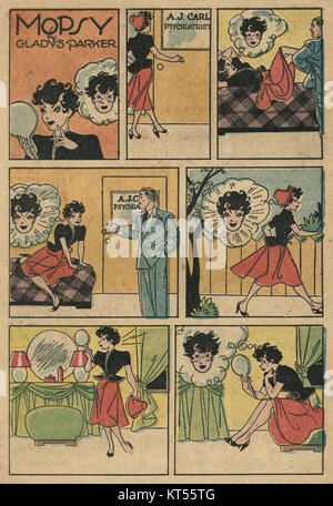 Mopsy, a popular comic strip, features a lighthearted narrative and humor. This issue (Vol. 1 ...