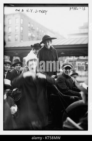 A New York Jitney is a shared transportation vehicle, commonly used in ...