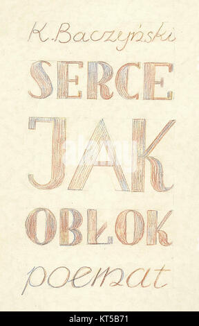 This poem by Polish poet Krzysztof Kamil Baczyński is titled Serce jak ...