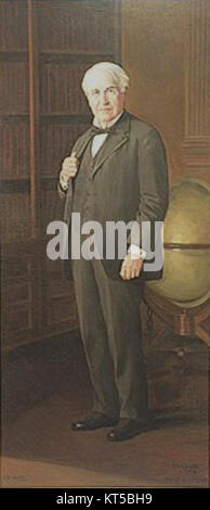 A historical image of Thomas A. Edison, the renowned inventor ...