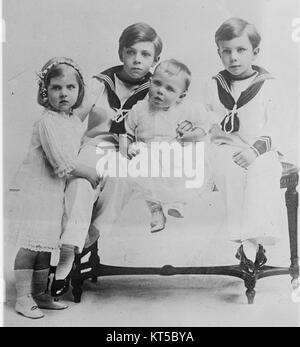 This photograph shows Crown Prince Gustaf Adolf of Sweden dressed in ...