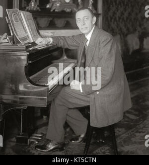 A historical photograph of Sergei Rachmaninoff, one of the most ...