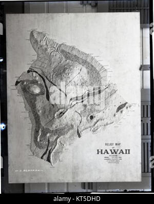 Relief Map of Hawaii (b Stock Photo - Alamy