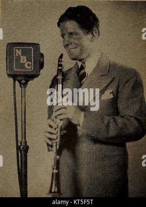 This image features Rudy Vallée, a popular American singer and radio ...