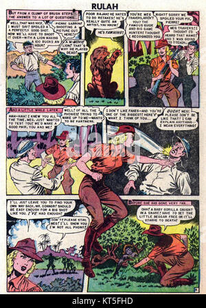 Rulah was a prominent comic book character in the 1940s, often depicted ...