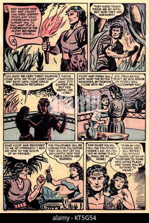 The painting 'Samson and Delilah' depicts the biblical story of Samson ...