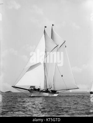 Schooner Quickstep-3, a historical sailing vessel known for its design ...