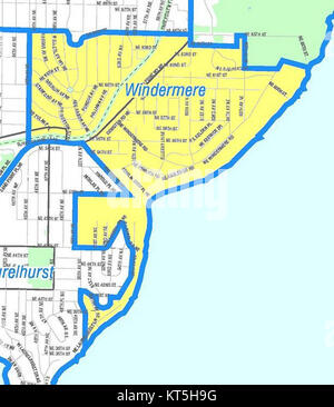 This map illustrates the geographical layout of the area surrounding ...