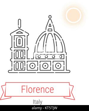Florence, Italy Vector Line Icon Stock Vector Image & Art - Alamy