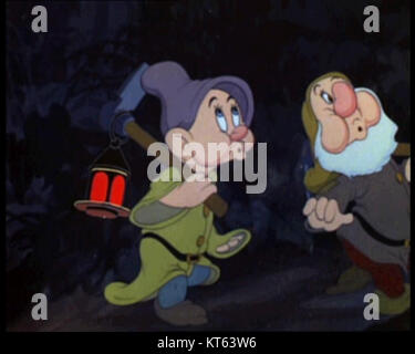 A screenshot from the 1937 trailer of Disney's Snow White and the Seven ...