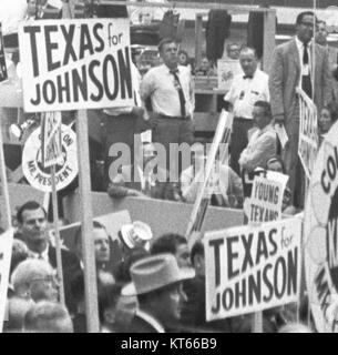 This image from the 1964 Democratic National Convention (DNC) shows ...