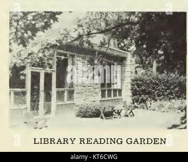 The Wilmette Library reading garden in the 1950s was a tranquil space ...