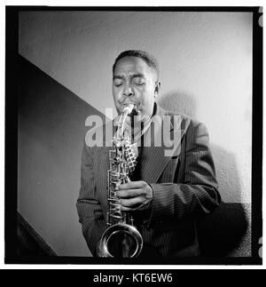 A portrait of Charlie Parker, the legendary jazz saxophonist, captured ...