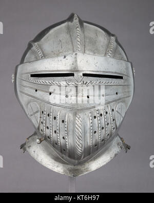 This helmet represents historical armor design and craftsmanship ...