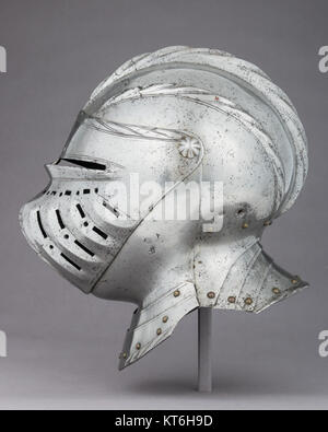 This armet, a type of helmet used in medieval armor, was designed for ...