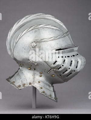 This Armet, a type of medieval helmet, showcases the craftsmanship and ...