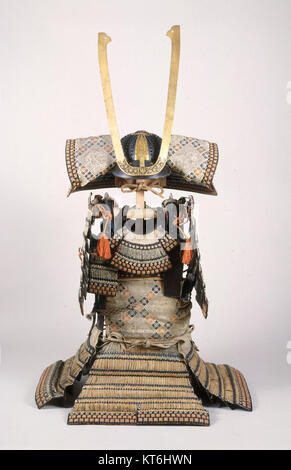 This is an image of a Yoroi armor, a traditional Japanese armor worn by ...