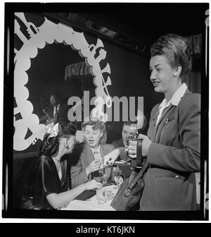 This portrait, taken between 1938 and 1948, features jazz musicians ...
