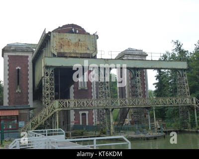 The Ascenseur des Fontinettes in Arques, Pas-de-Calais, is a vertical ...