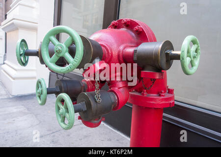 Fire engine pumper hooked to fire hydrant at house fire, Detroit Stock ...