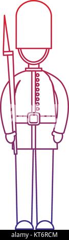 Vector line illustration of Buckingham Palace, London, England Stock ...